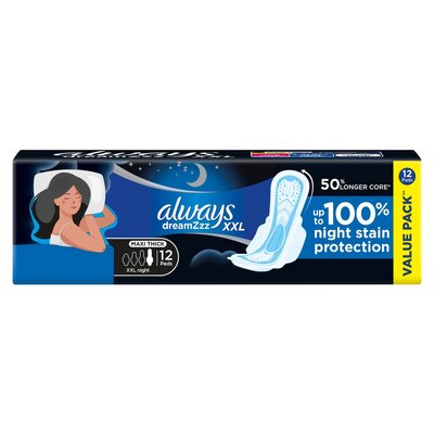 Always Dreamzzz Maxi Thick Sanitary Pads XXL12 Pack x 80 | PnP