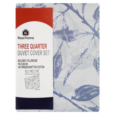 Real Home 144tc Duvet Lana Leaves Three Quarter | PnP