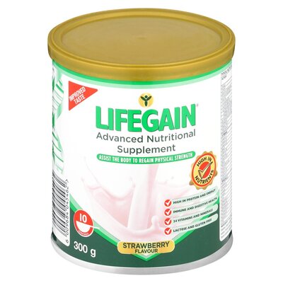 Lifegain Advanced Nutitional Supplement Strawberry 300g | PnP