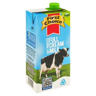 First Choice UHT Full Cream Milk 1L | PnP