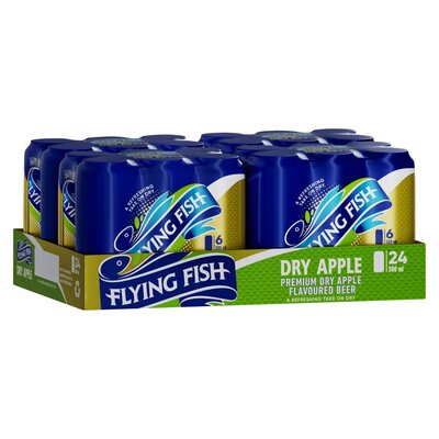 Flying Fish Dry Apple Can 24 x 500ml | PnP