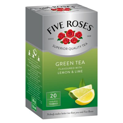 Five Roses Green Tea Lemon & Lime 20 Pack | Smart Price Specials | PnP Home