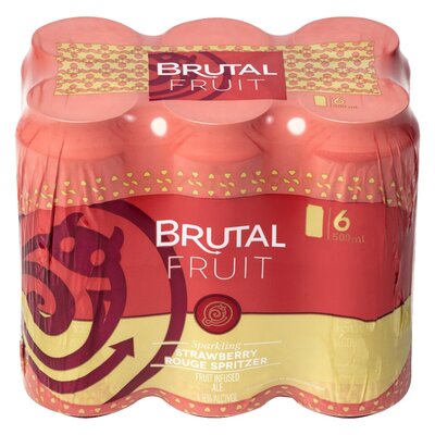 Brutal Fruit Strawberry Rouge Can 6 x 500ml | PnP