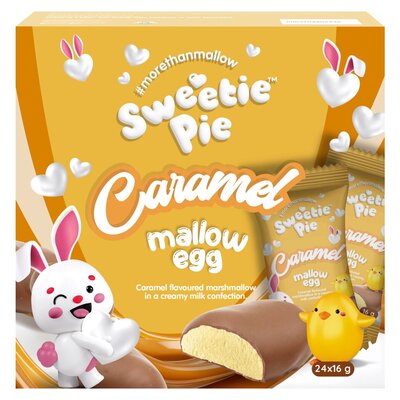 Sweetie Pie Chocolate Mallow Caramel Egg 24 Pack | PnP
