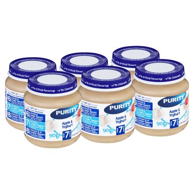 Purity Jar Apple & Yoghurt 125ml from 7 Months x 6 | PnP