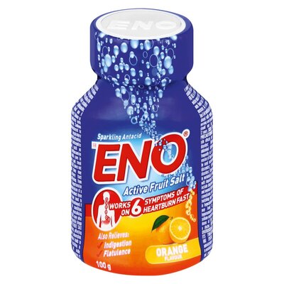 Eno Orange Flavoured Antacid Active Fruit Salt 100g | Smart Price ...