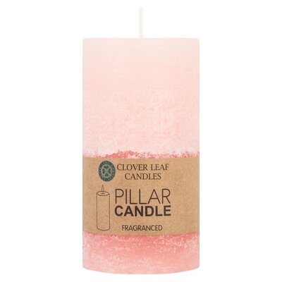 Clover Leaf Candle Coral 7 x 14cm | PnP