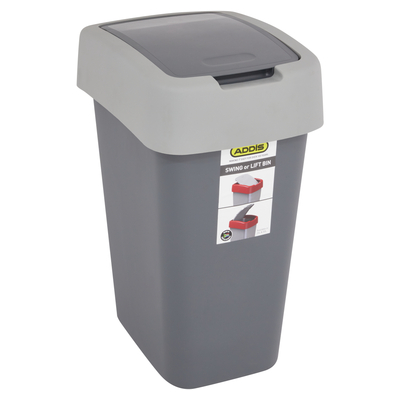 Addis 50L Swing & Lift Bin Dark Grey | PnP