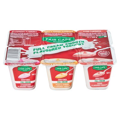 Danone Nutriday Full Cream Smooth Vanilla & Granadilla Yoghurt 6 Pack | PnP