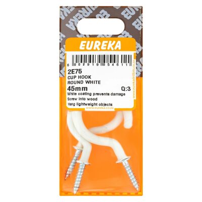 Eureka Cup Hook Long Thread & Plug 38mm 8 Pack | PnP