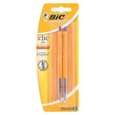 BIC Blue Clic Ballpoint Pen 2 Pack | PnP