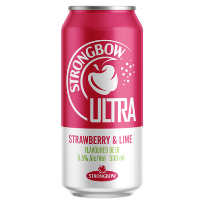Strongbow Ultra Strawberry & Lime Flavoured Beer 6 x 500ml | PnP