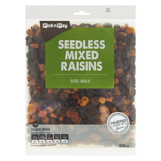 PnP Seedless Mixed Raisins 500g | PnP