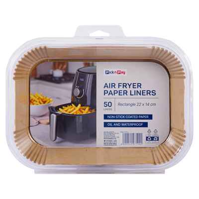 PnP Rectangular Air Fryer Paper Liners 22cm 50 Pack | Smart Price ...