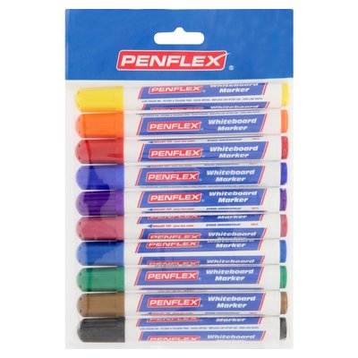 Penflex Assorted Fine Whiteboard Markers 4 Pack | PnP