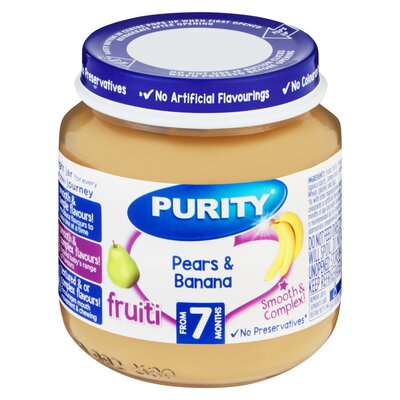 Purity Jar Pear And Banana Delight 125ml from 7 Months | PnP