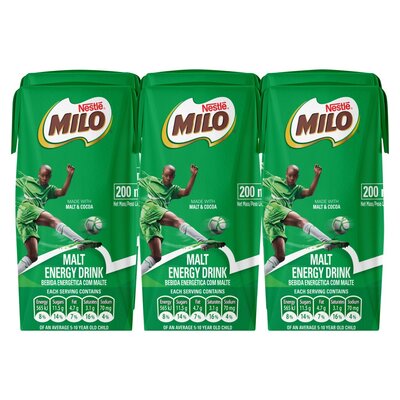 Nestle Milo Malt Energy Drink 6 x 200ml | PnP