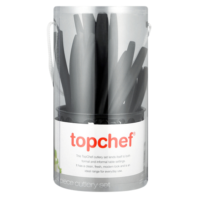 Top Chef Cutlery Set Black 24 Piece Set | PnP