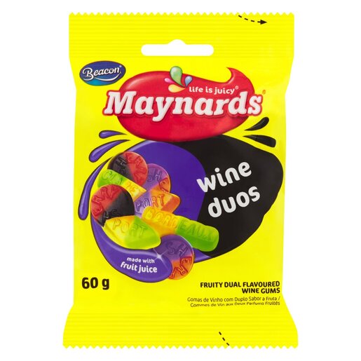 Maynards Fruity Flavour Wine Gums Duos 60g | PnP