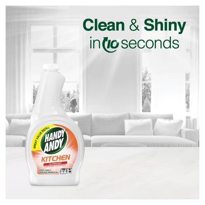 Handy Andy Lemon Scented Kitchen Cleaner Spray Refill 500ml | PnP