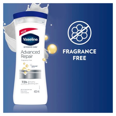 Vaseline Intensive Care Advanced Dry Skin Repair Fragrance Free Body ...