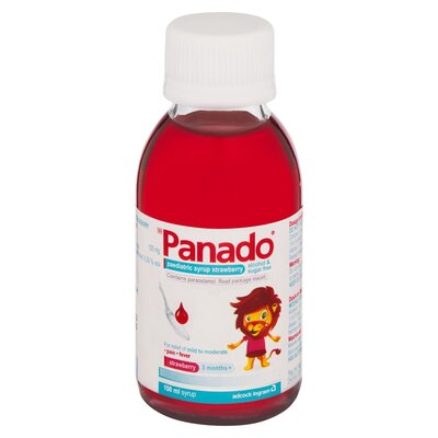 Panado Paediatric Strawberry Syrup 100ml | PnP