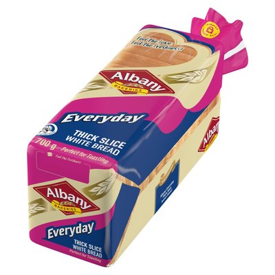 Albany Everyday Thick Sliced White Bread 700g | PnP