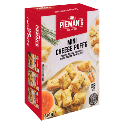 Pieman's Frozen Mini Cheese Puffs 840g | PnP