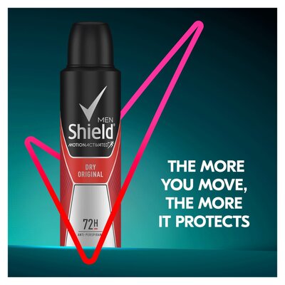 Shield Men Dry Original Antiperspirant Deodorant Body Spray 150ml ...