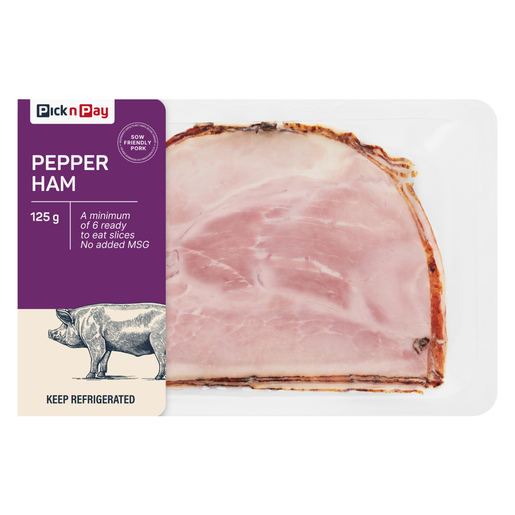 PnP Sliced Peppered Ham 125g | PnP