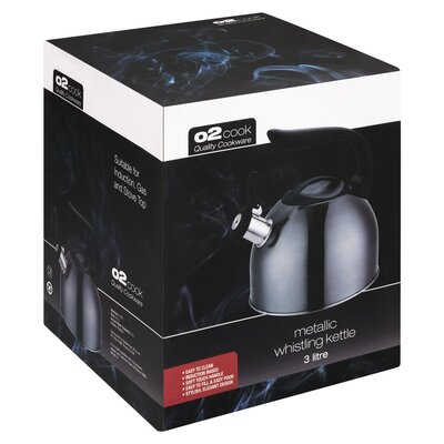 O2 Cook Metallic Whistling Kettle 3L | PnP