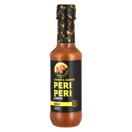 Aj's Lemon & Garlic Mild Peri Peri Sauce 250ml | PnP