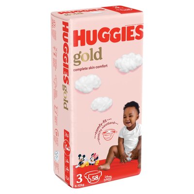 Huggies Gold Size 3 (5-7kg) Value Pack 58 Nappies | PnP