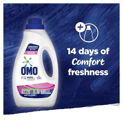 Omo Stain Removal Auto Washing Liquid Detergent with Comfort Freshness ...