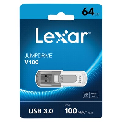 Lexar V100 64GB 3.0 USB Flash Drive | PnP