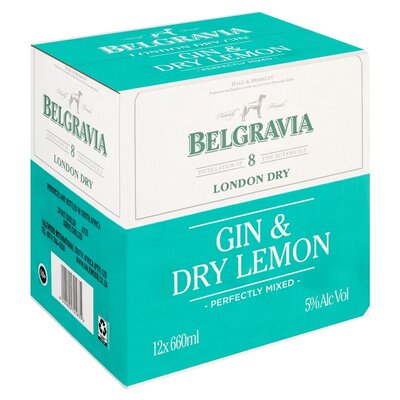 Belgravia Gin & Pink Tonic NRB 6 x 275ml | PnP