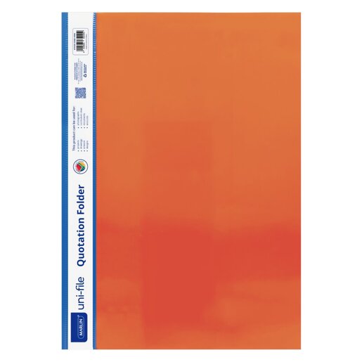 Marlin Orange Quotation folder | PnP