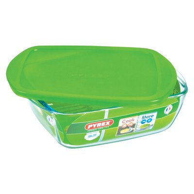 Pyrex Rectangular Cook & Store Dish with Lid 2.7L | PnP