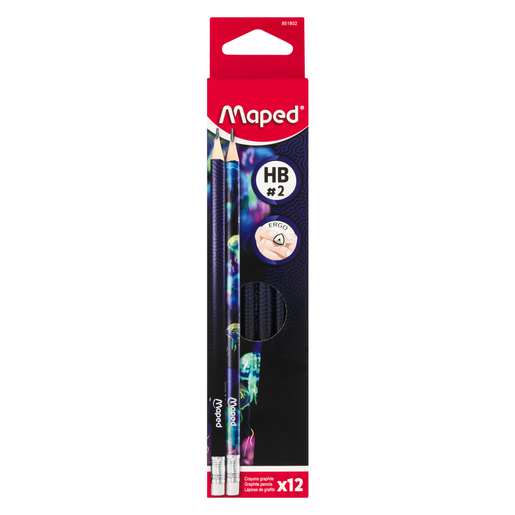 Maped Deep Sea HB Graphite Pencils 12 Pack | PnP
