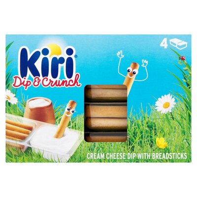 Kiri Dip & Crunch Cheese with Breadsticks 4 Tubs 140g | Smart Price ...