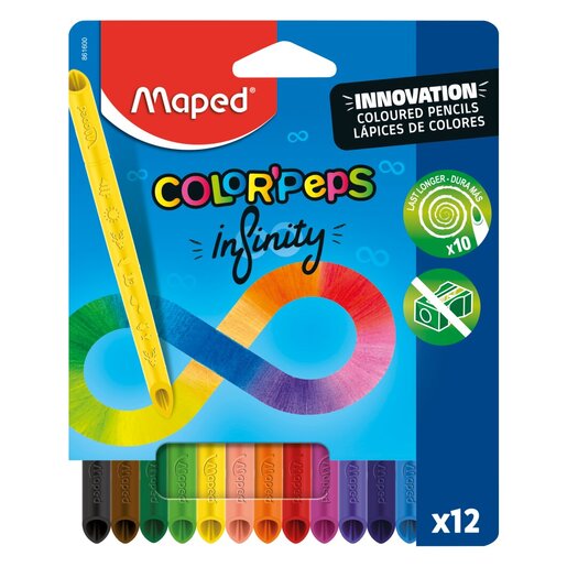 Maped Infinity Assorted Colouring Pencil 12 Pack | PnP