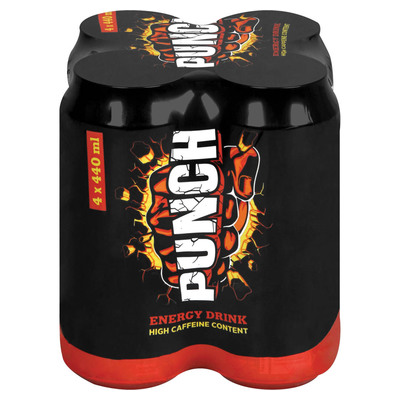 Punch Energy Drink 440ml x 4 | PnP