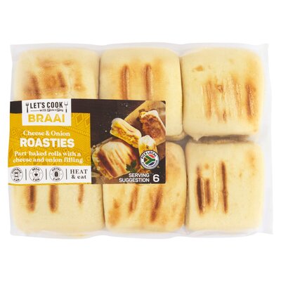 PnP Let's Cook Braai Cheese & Onion Roastie 6 Pack | Smart Price ...