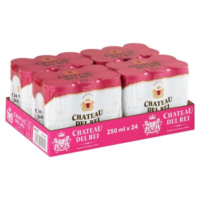 Chateau Del Rei Sparkling Semi Sweet Perle Rosé Wine Can 250ml x 24 | PnP