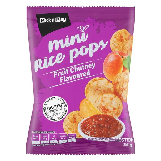 PnP Chutney Flavoured Mini Rice Pops 25g | PnP
