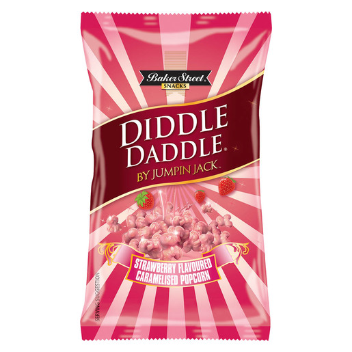 Diddle Daddle Strawberry Flavoured Popcorn 150g x 12 | PnP