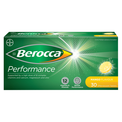 Berocca Effervescent Mango Tablets 10 Pack | PnP