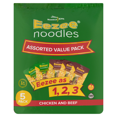 Eezee Chicken & Beef Assorted Noodles 5 x 65g | PnP