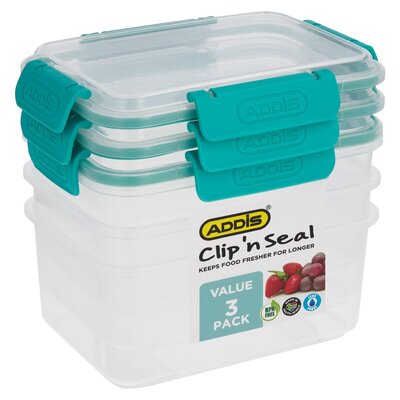 Addis Clip & Seal 1.2L Rectangle 3 Piece Set | PnP