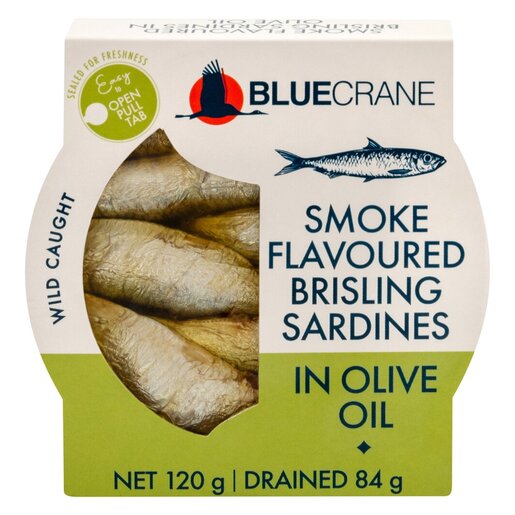 Blue Crane Smoke Flavoured Brisling Sardines In Olive Oil 120g | PnP
